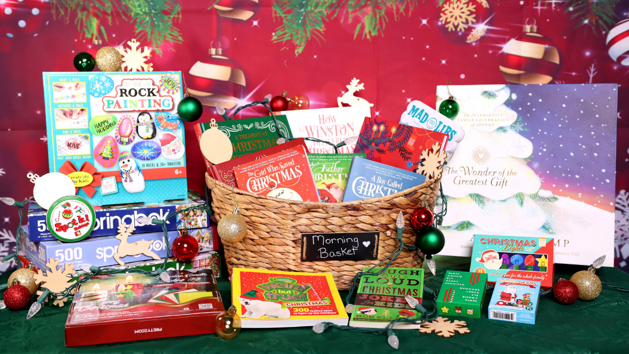 Festive Christmas Themed Morning Basket