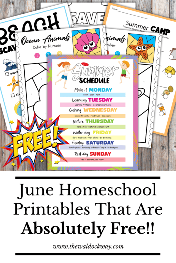 June Homeschool Printables That Are Absolutely Free