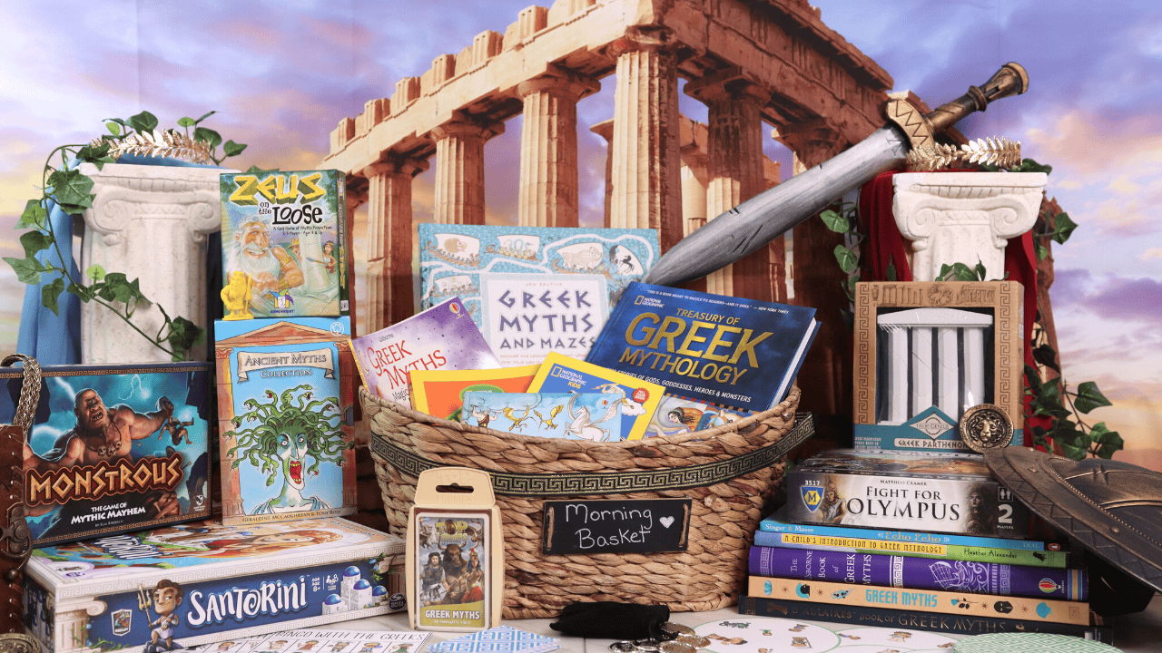 The Best Greek Mythology Themed Homeschool Morning Basket