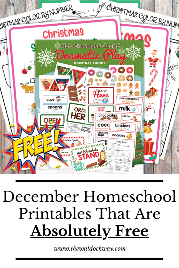 December Homeschool Printables That Are Absolutely Free